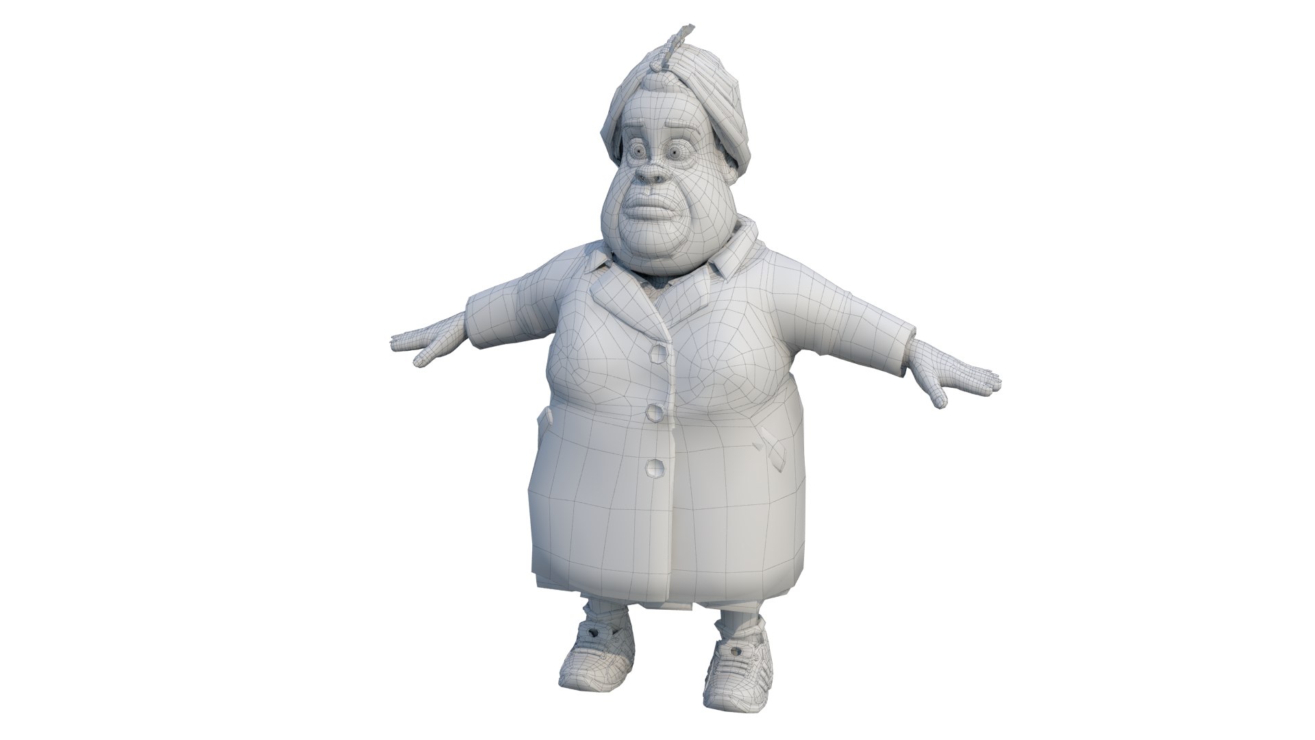 3D Nanny Character - TurboSquid 1366298