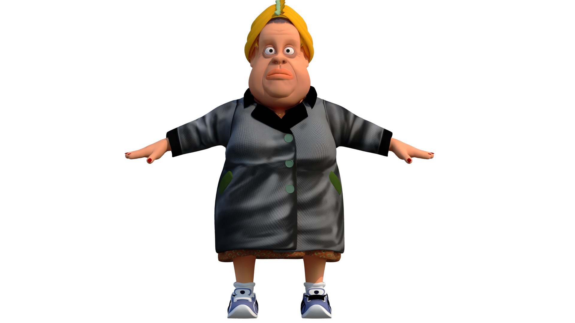 3D Nanny Character - TurboSquid 1366298