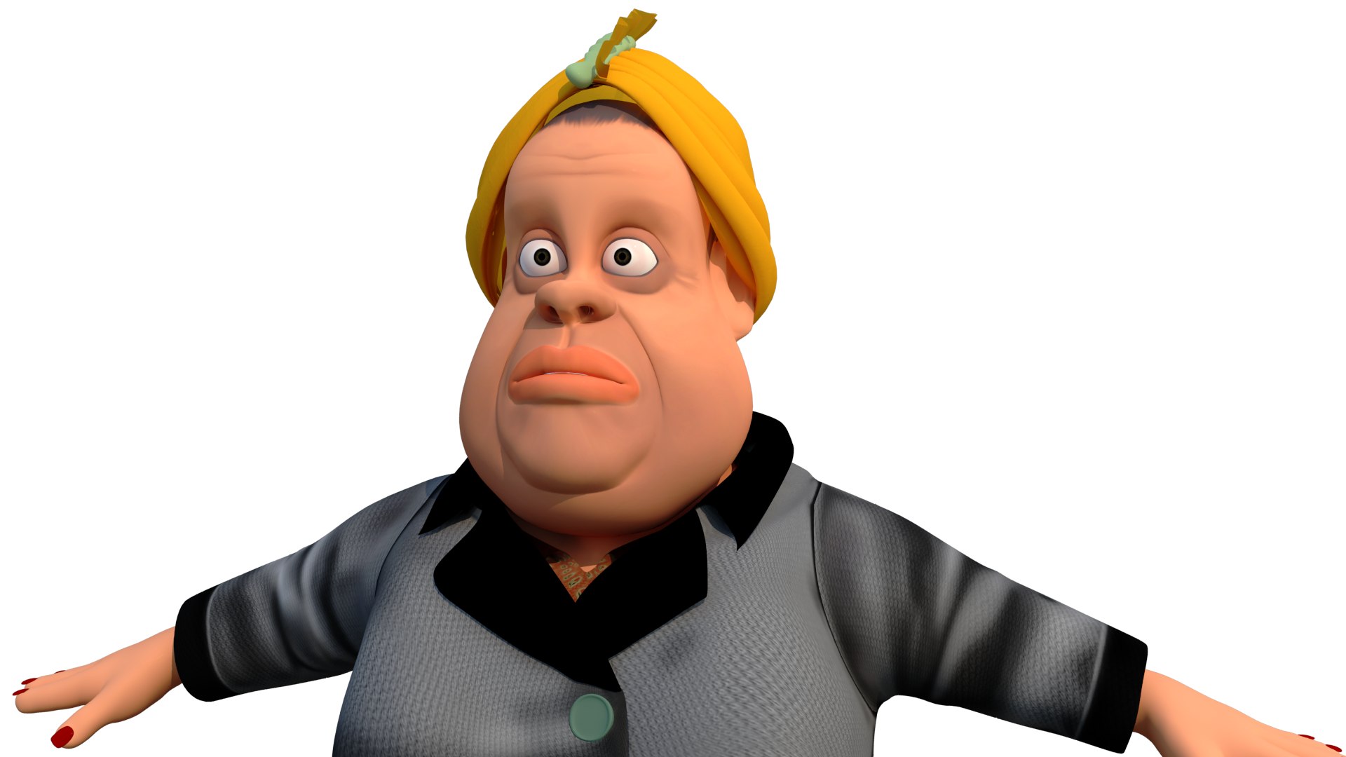 3D Nanny Character - TurboSquid 1366298