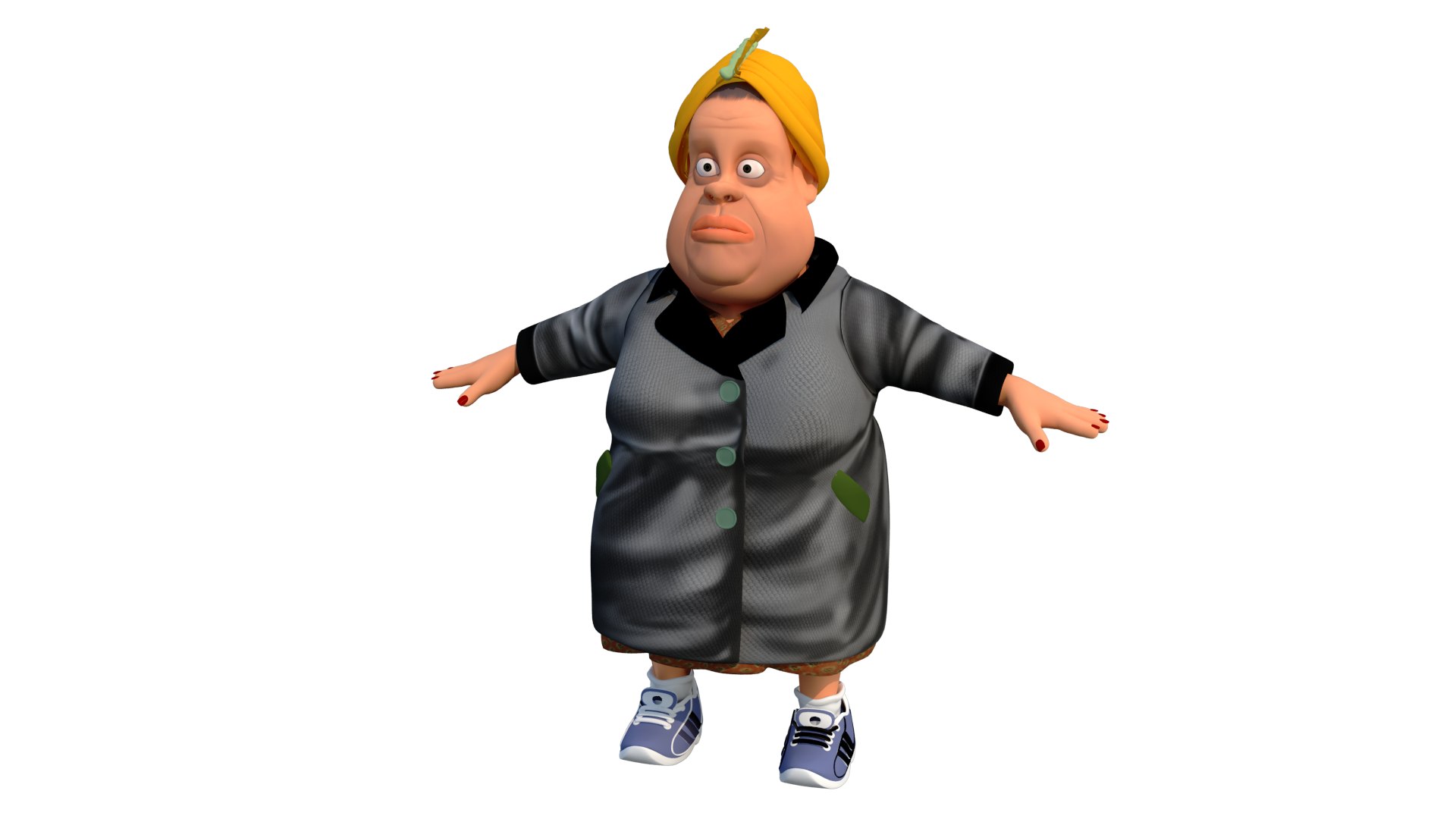 3D Nanny Character - TurboSquid 1366298