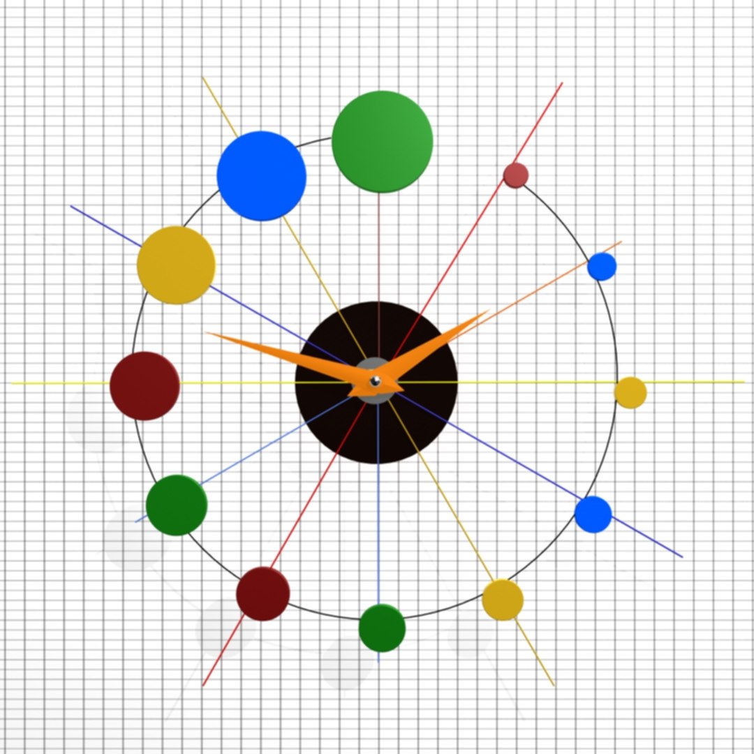 Wall Clock 19 3d Model