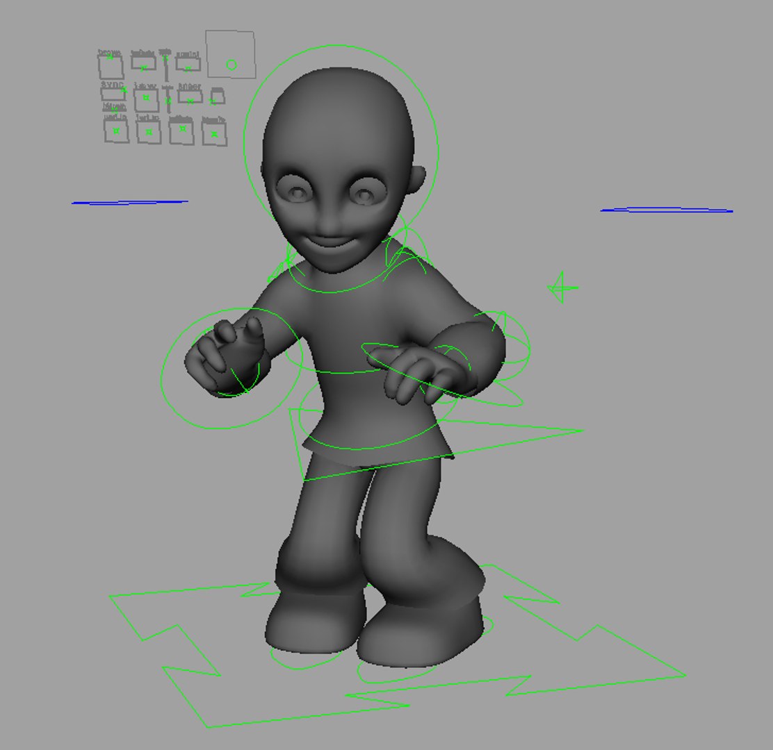 3d Model Character Animate Student