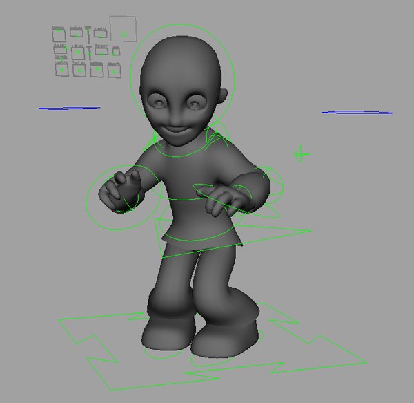 3d model character animate student