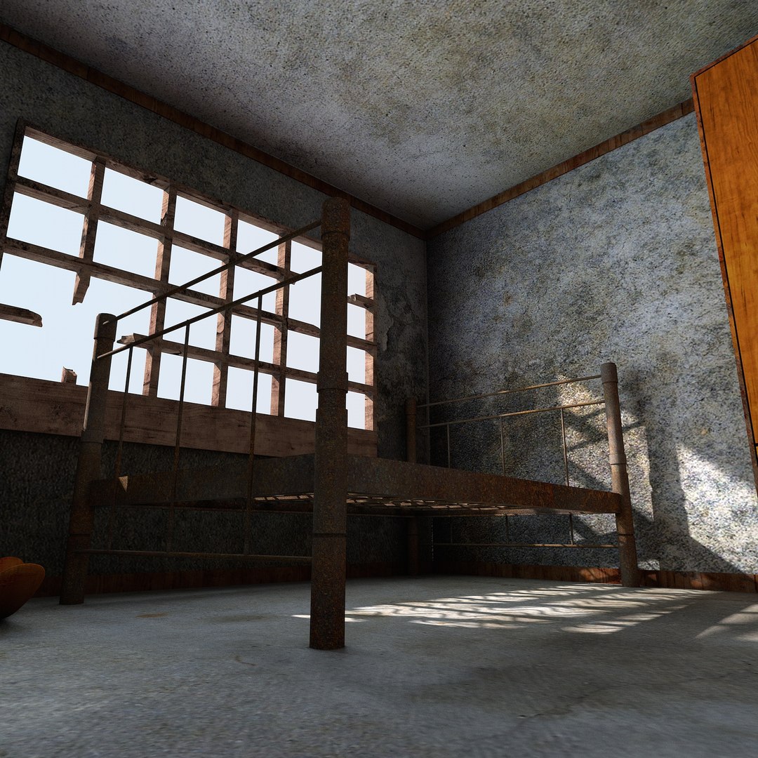 3d abandoned room interior model