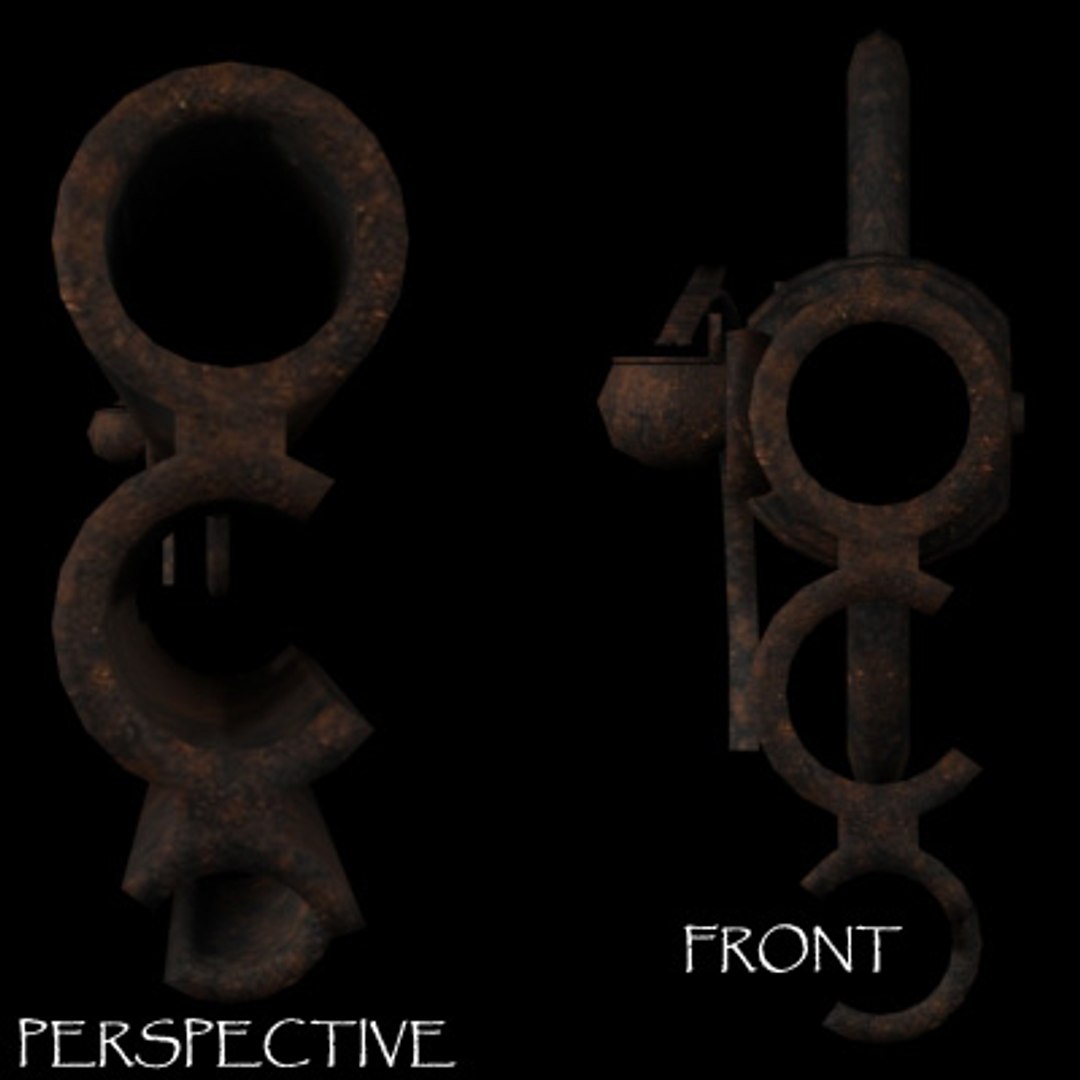 Rusted Keygun Key Gun 3d 3ds