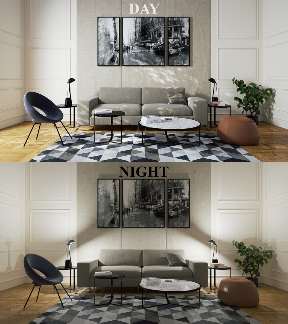 3D Render Scene Living Room - TurboSquid 1532223