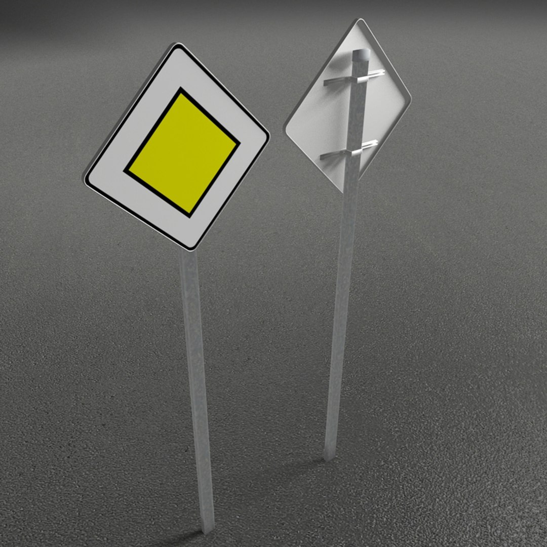 road signs 3d model