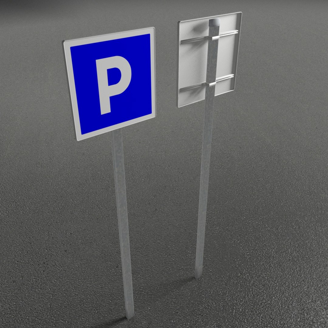 road signs 3d model