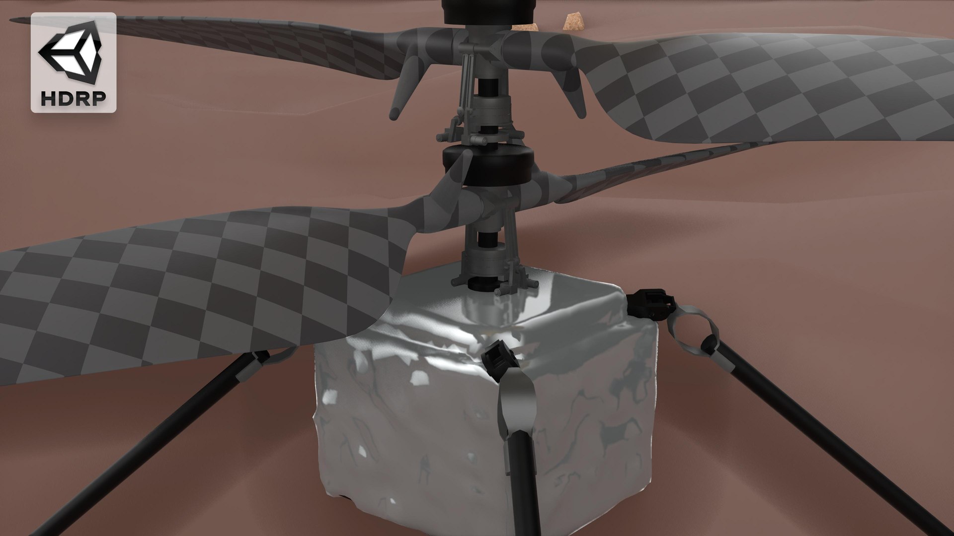 Mars Helicopter Ingenuity Model Unity Hdrp Model - TurboSquid 2209945
