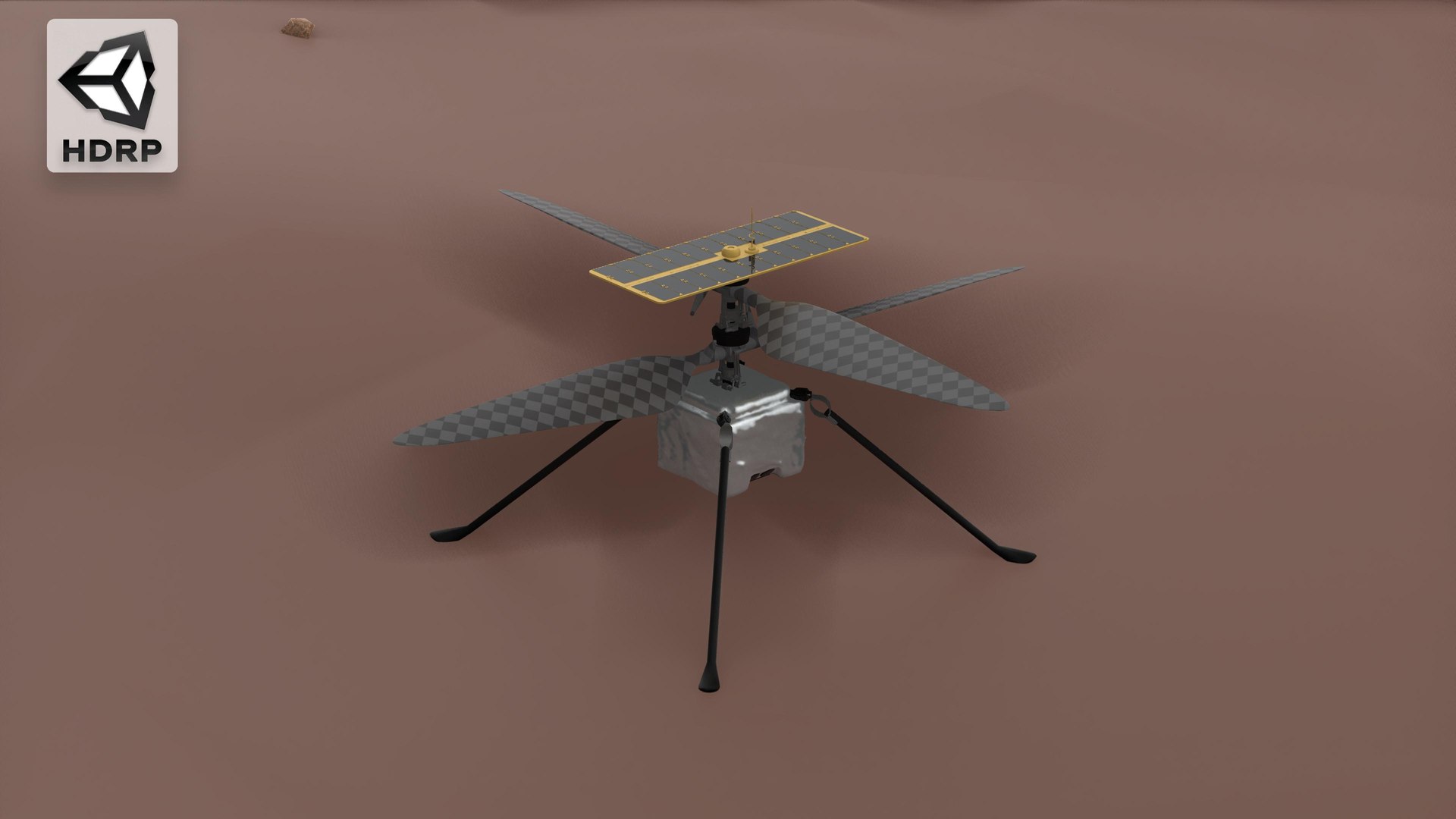 Mars Helicopter Ingenuity Model Unity Hdrp Model - TurboSquid 2209945