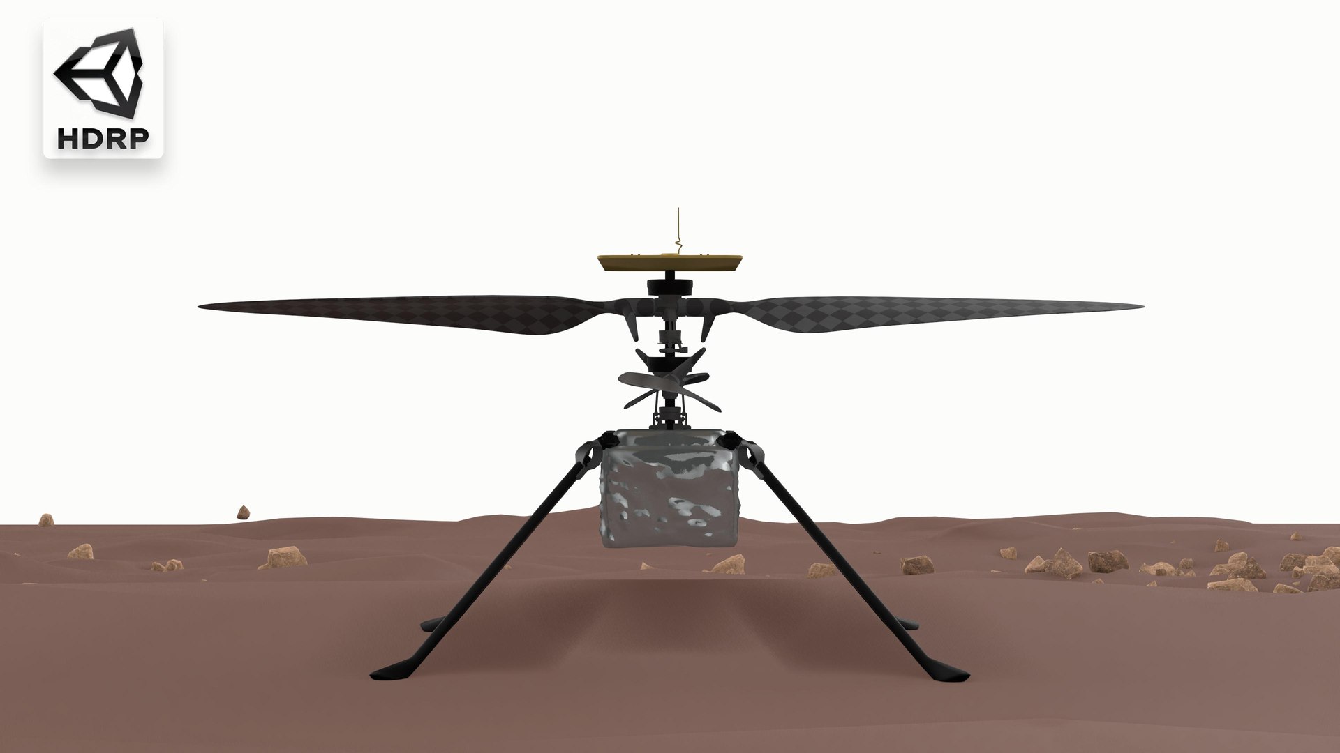 Mars Helicopter Ingenuity Model Unity Hdrp Model - TurboSquid 2209945