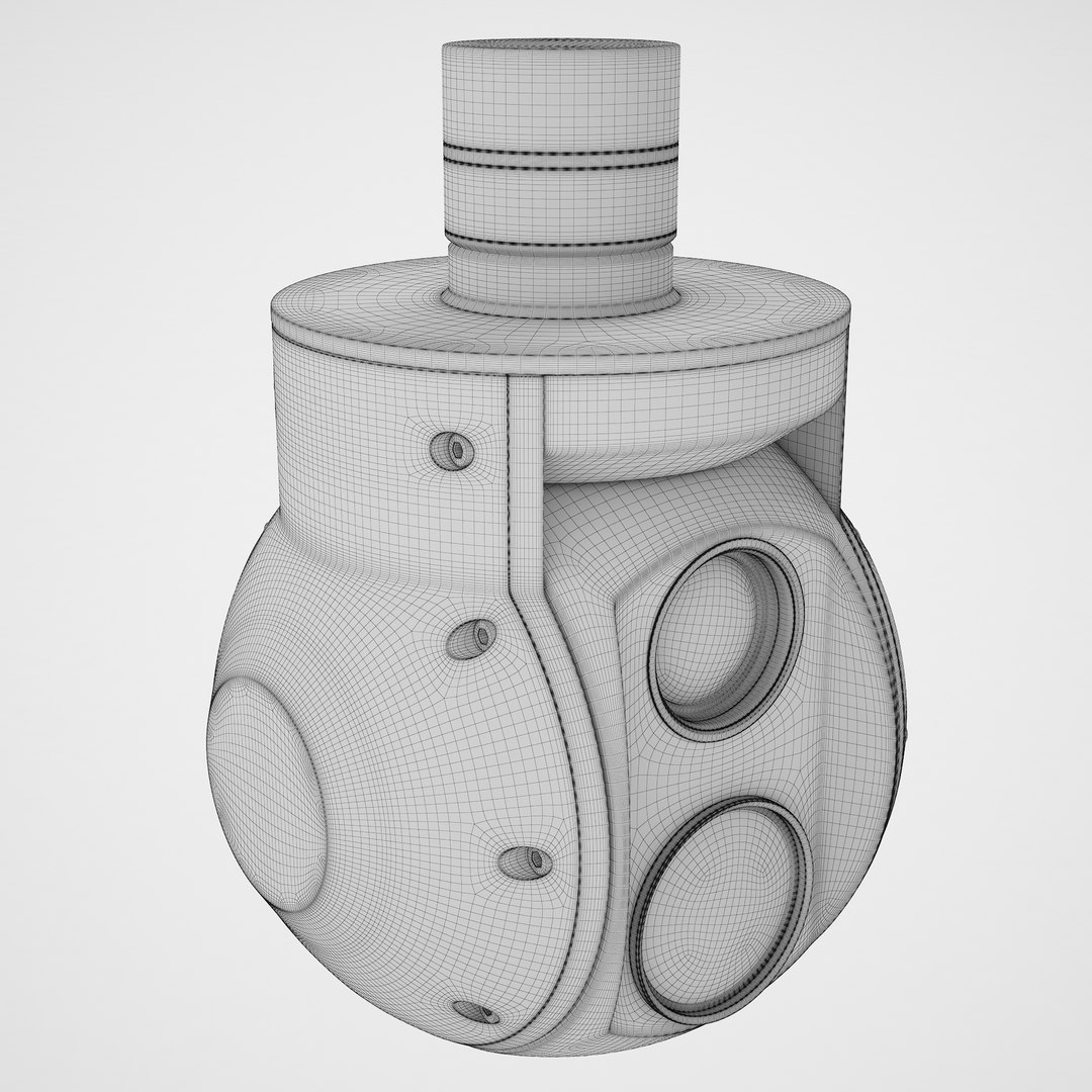 UAV Dual Sensor Object Tracking Camera 02 3D Model - TurboSquid 2327048