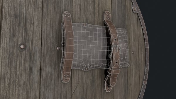 Worn shield 3D model - TurboSquid 1347358
