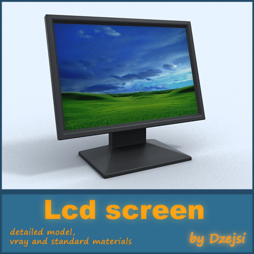 lcd monitor 3d model