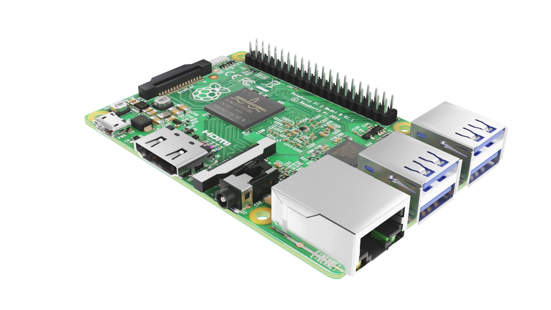 Raspberry Pi 2 3D Model - TurboSquid 1738955