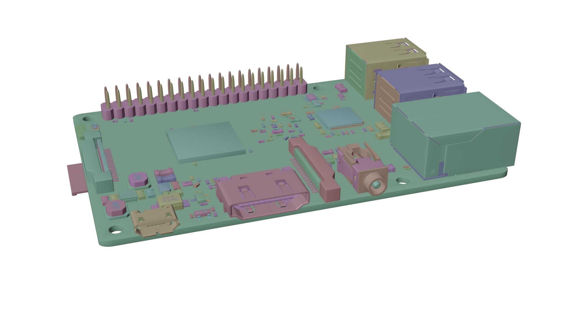 Raspberry Pi 2 3D Model - TurboSquid 1738955