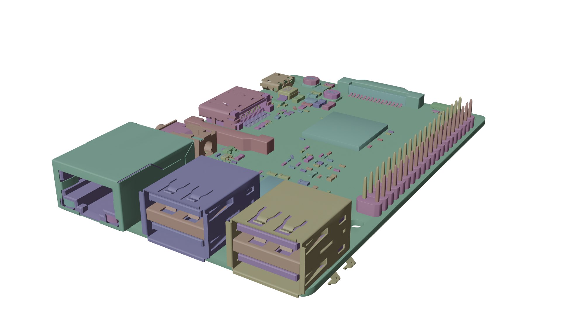 Raspberry Pi 2 3D Model - TurboSquid 1738955