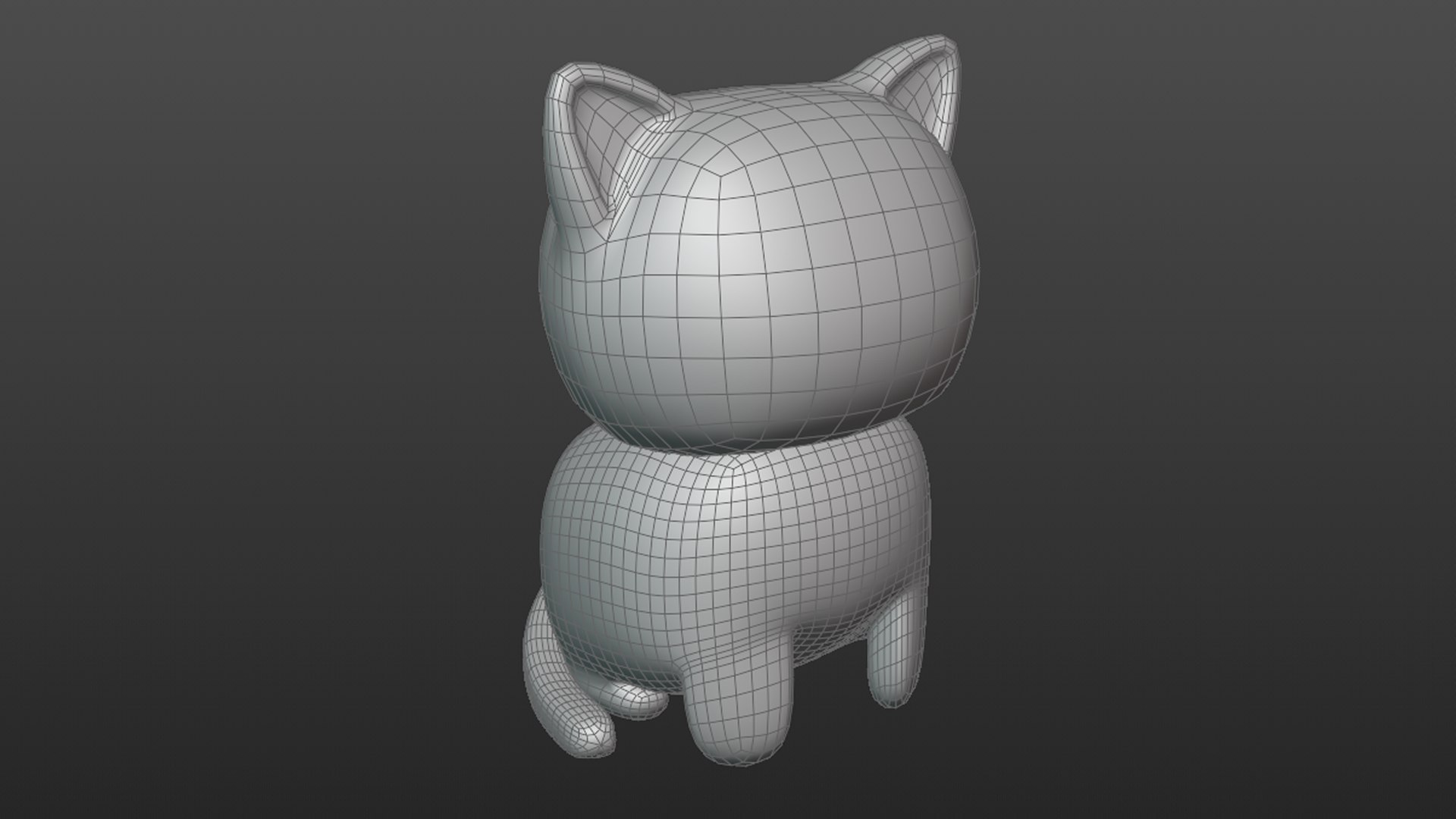 Chocolate Cat Low Poly 3D Model - TurboSquid 2121805
