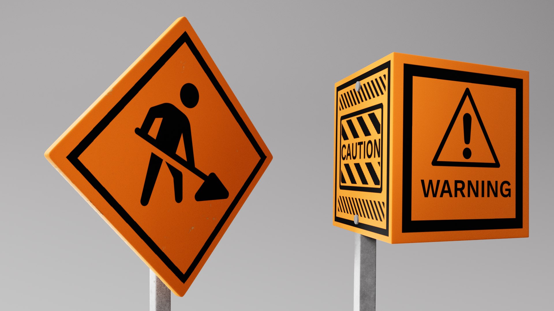 CONSTRUCTION WORK SINGS 3D Model - TurboSquid 2266393