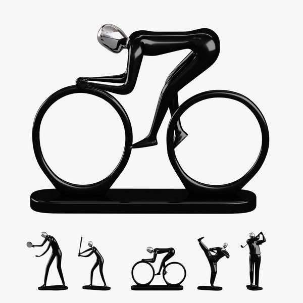 modelo 3d Sports Sculptures Decorative set - TurboSquid 2083929