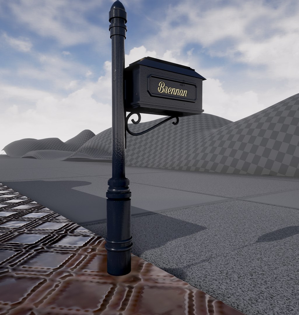 3d Model Fancy Mail Box Mailbox