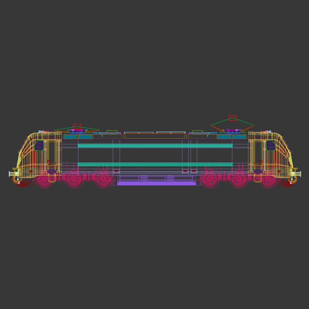 3D Electric Locomotive - TurboSquid 2000398