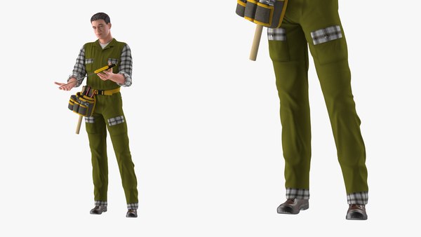 3D woodworker worker works - TurboSquid 1609745