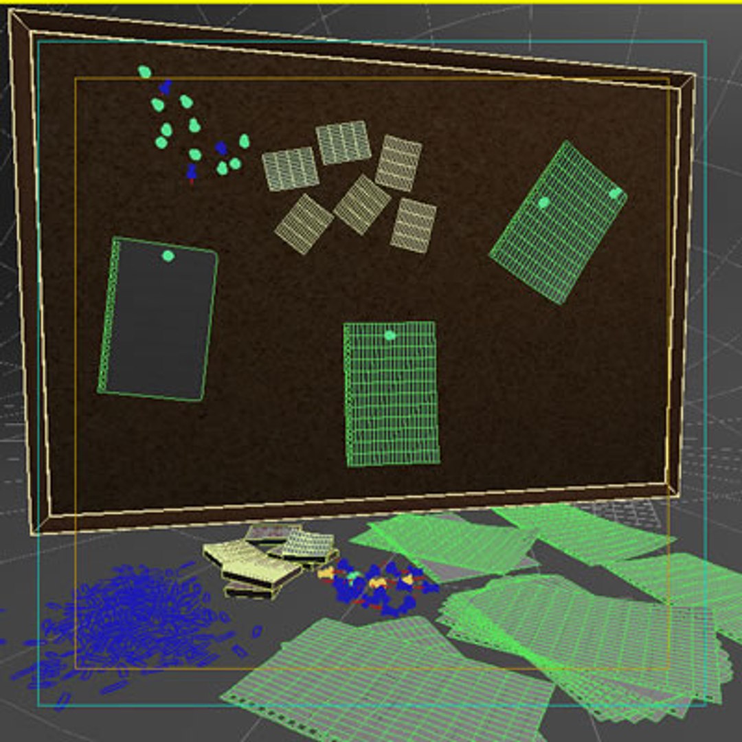 Pinboard Office Tools 3d Obj