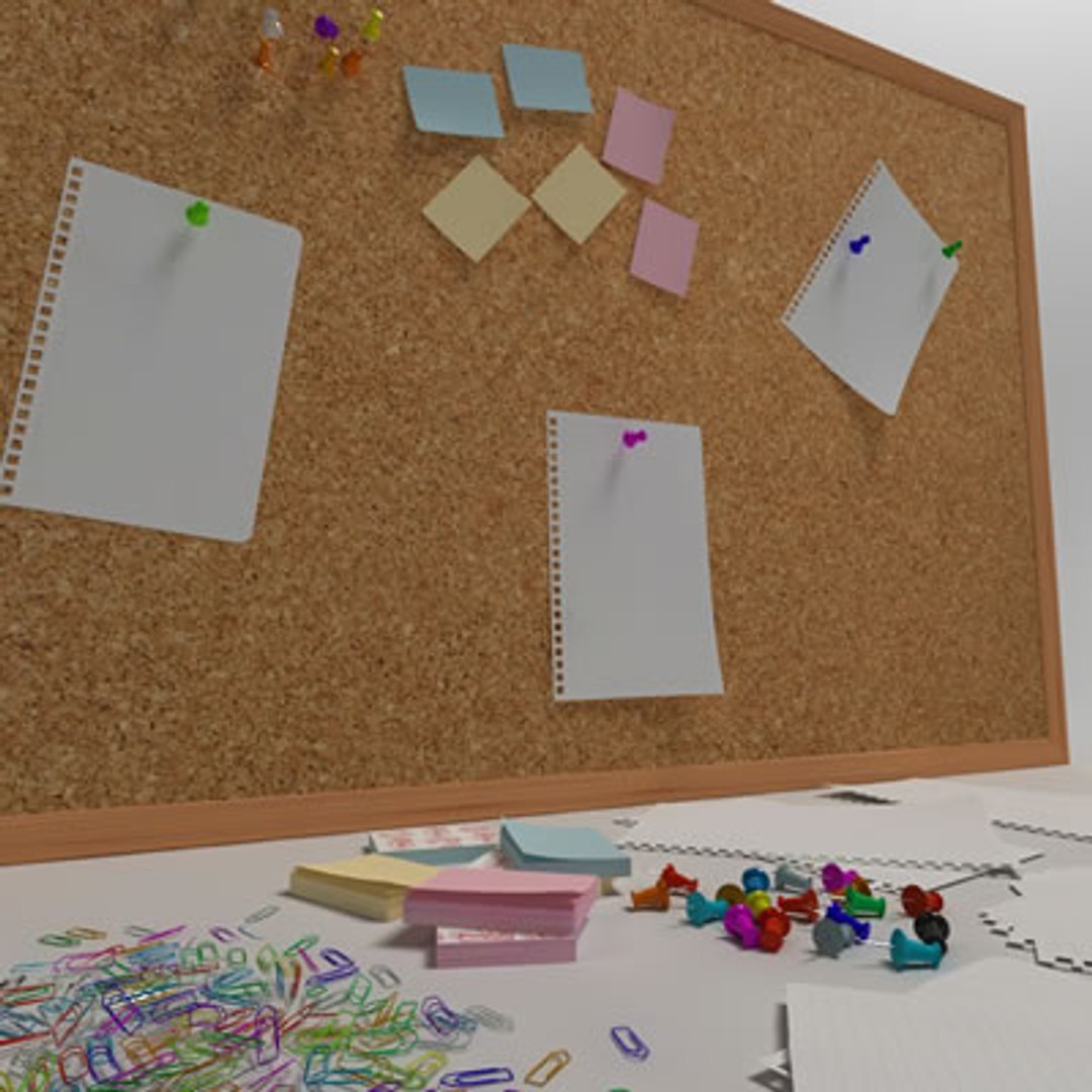 Pinboard Office Tools 3d Obj