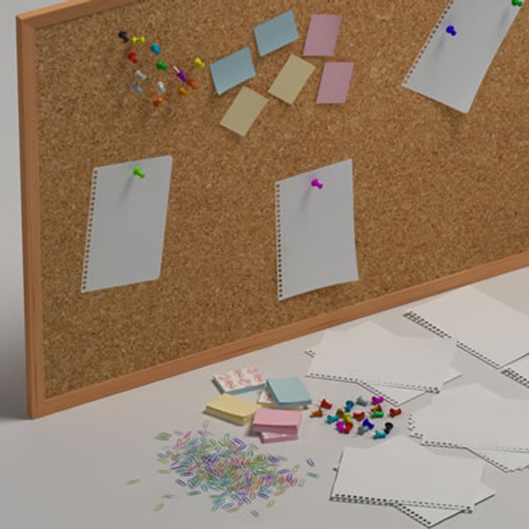 Pinboard Office Tools 3d Obj