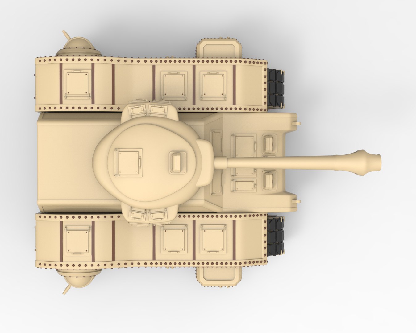 Tank T Model - TurboSquid 1205741