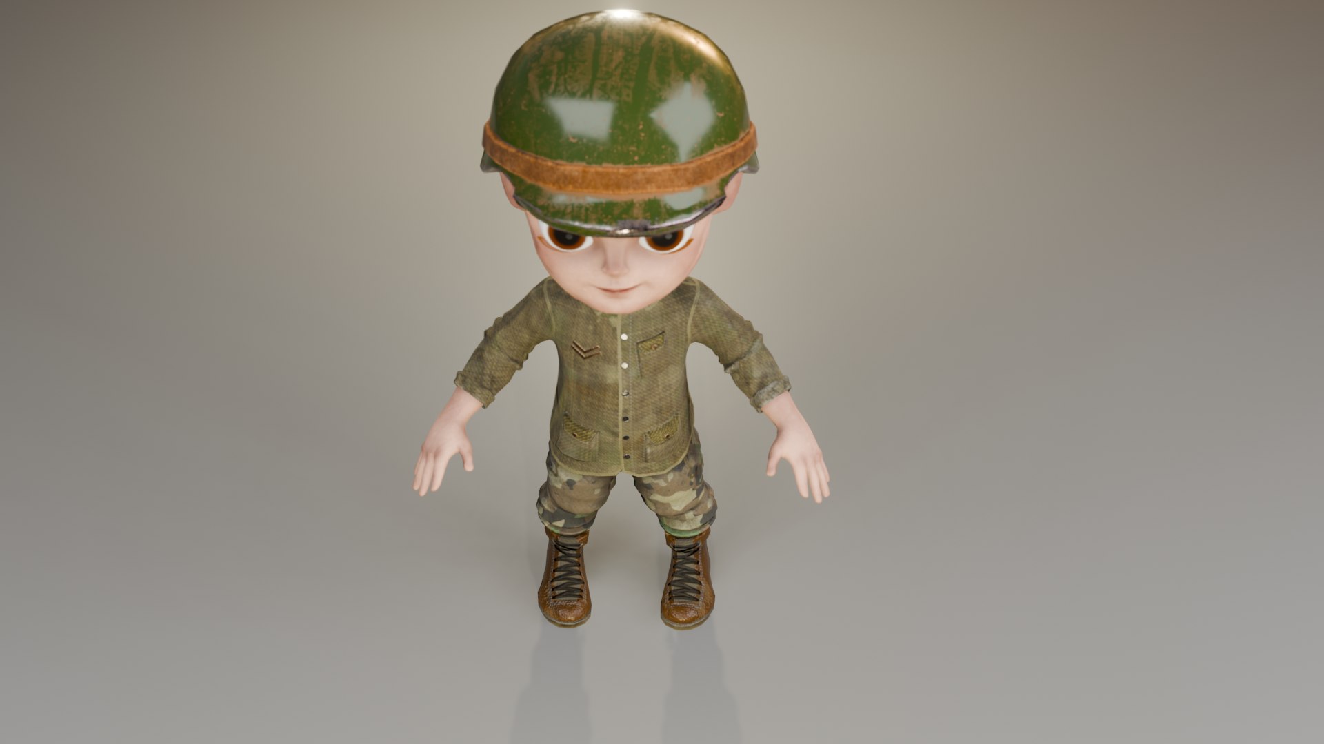3D Soldier For Children's Game Model - TurboSquid 2229119