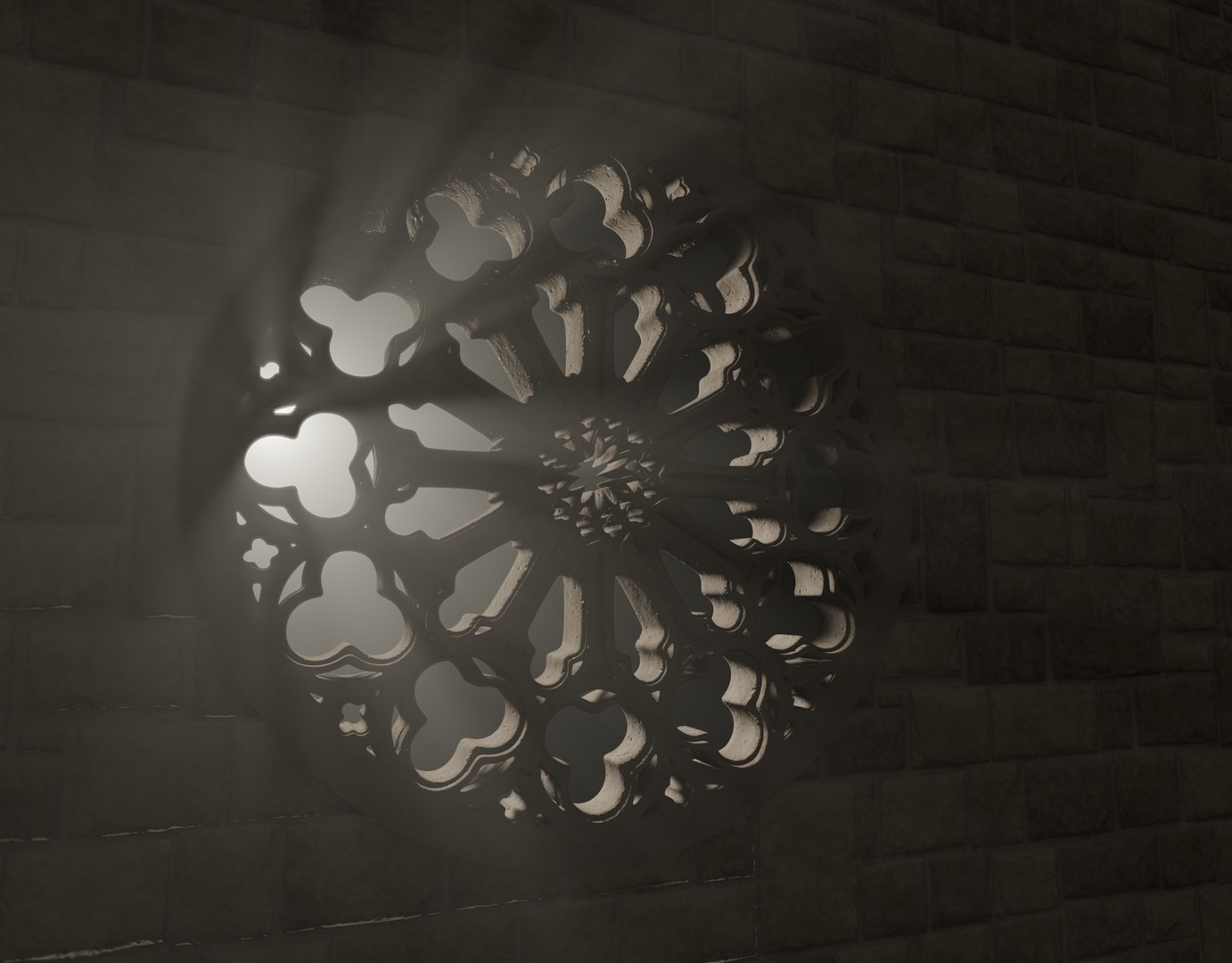 3D Model Classical Rose Window - TurboSquid 1608706