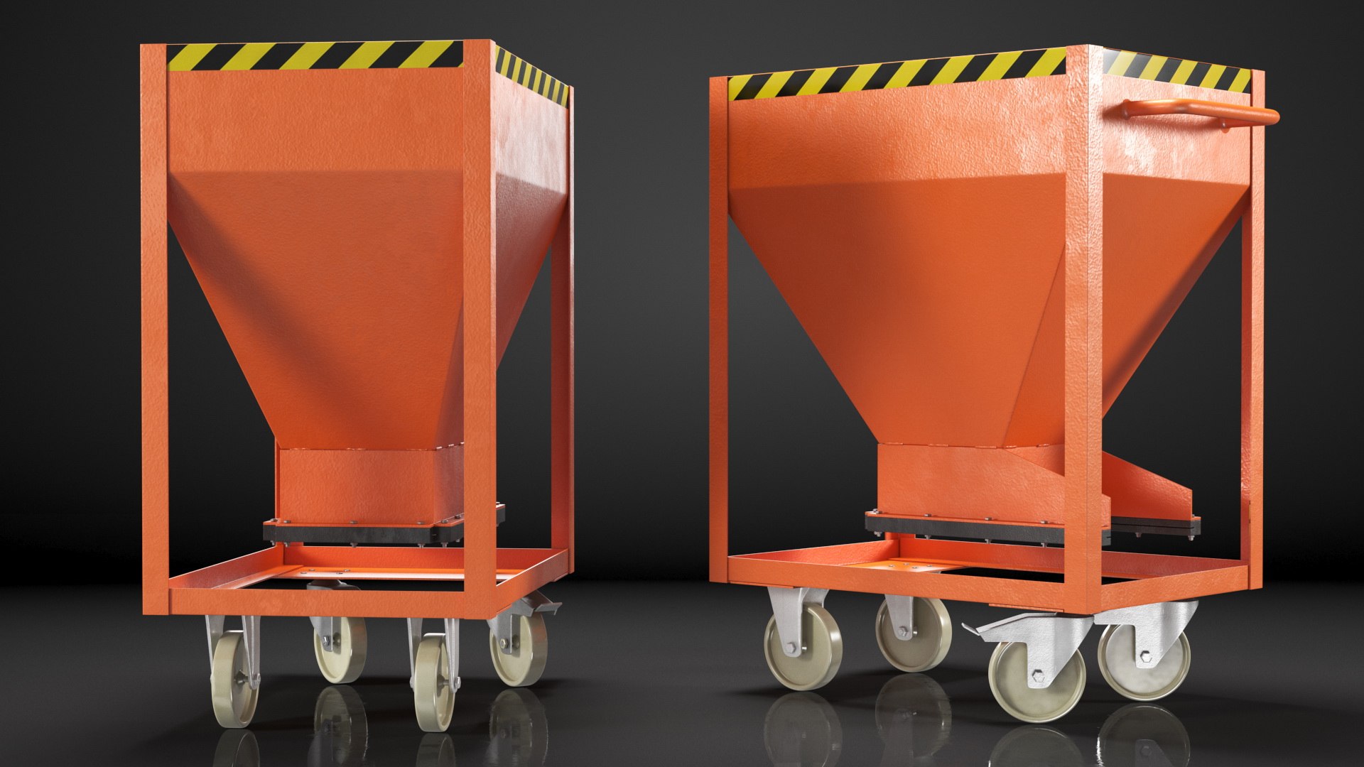 Silo Container with Slide Closure Orange model - TurboSquid 1759870