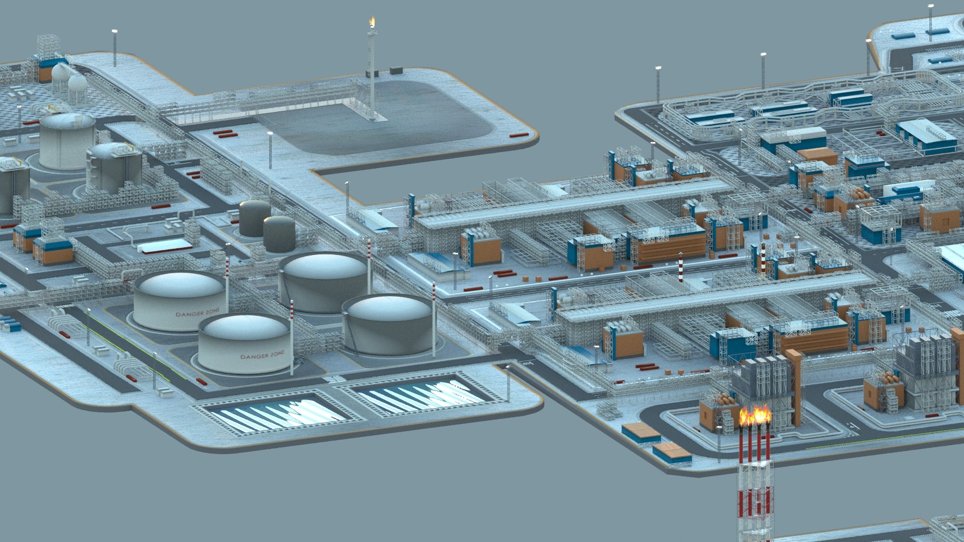 LNG Plant 3D - TurboSquid 1957624