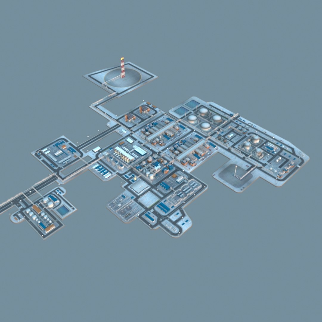 LNG Plant 3D - TurboSquid 1957624