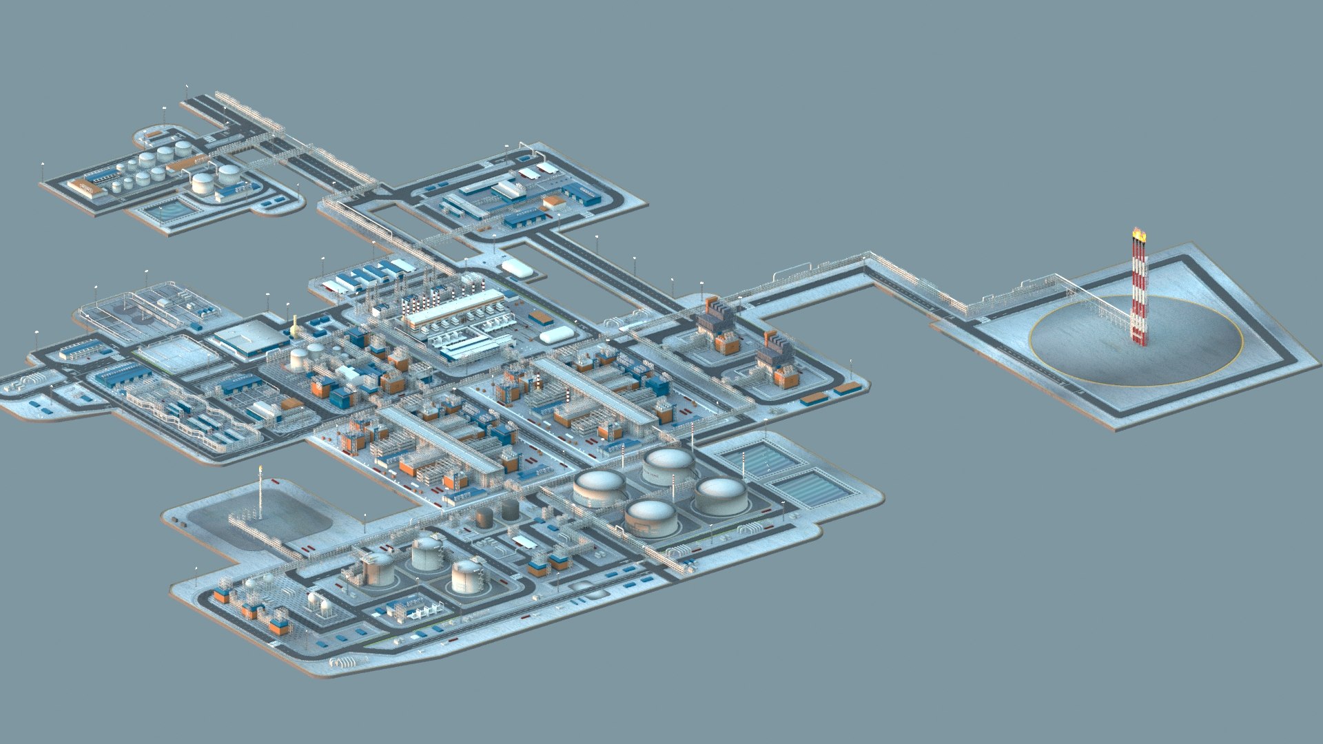 LNG Plant 3D - TurboSquid 1957624
