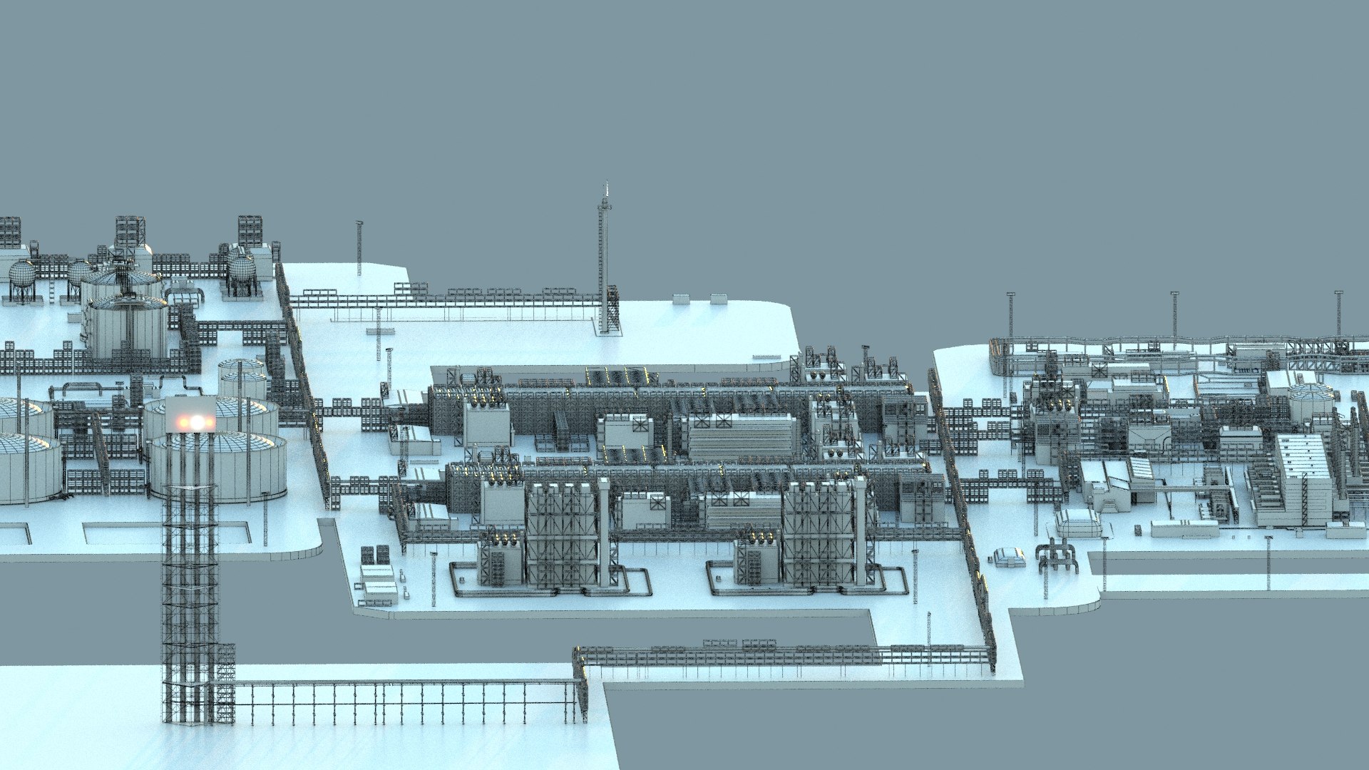 LNG Plant 3D - TurboSquid 1957624