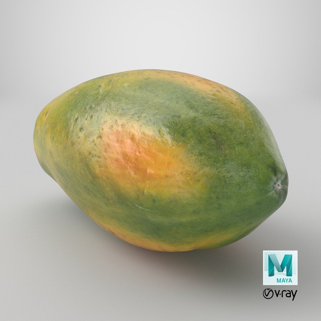 Papaya 3D Model - TurboSquid 2134846
