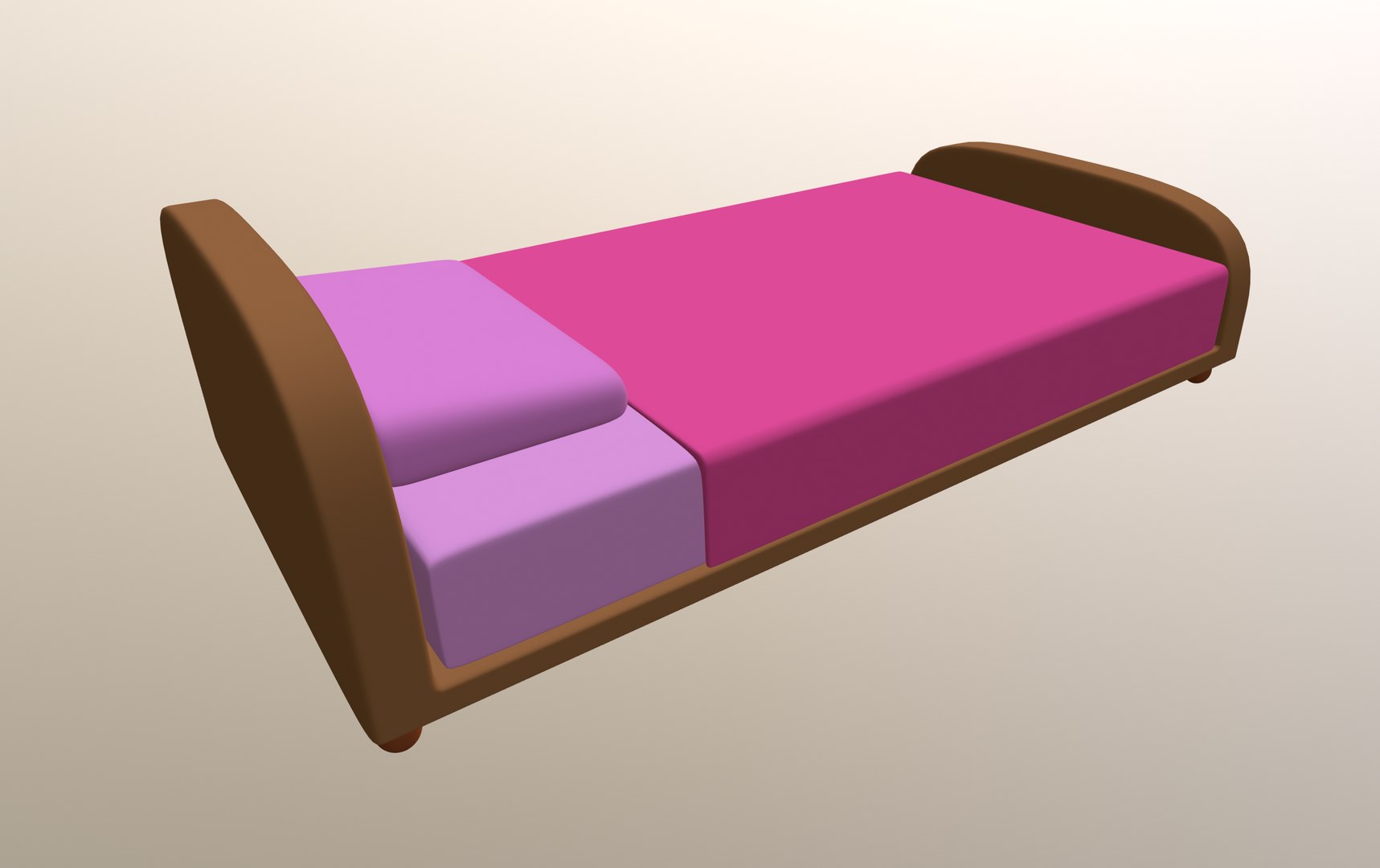 Bed Cartoon Toon Model - TurboSquid 1479080