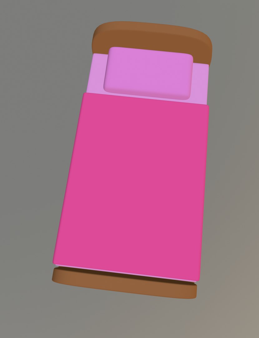Bed Cartoon Toon Model - TurboSquid 1479080