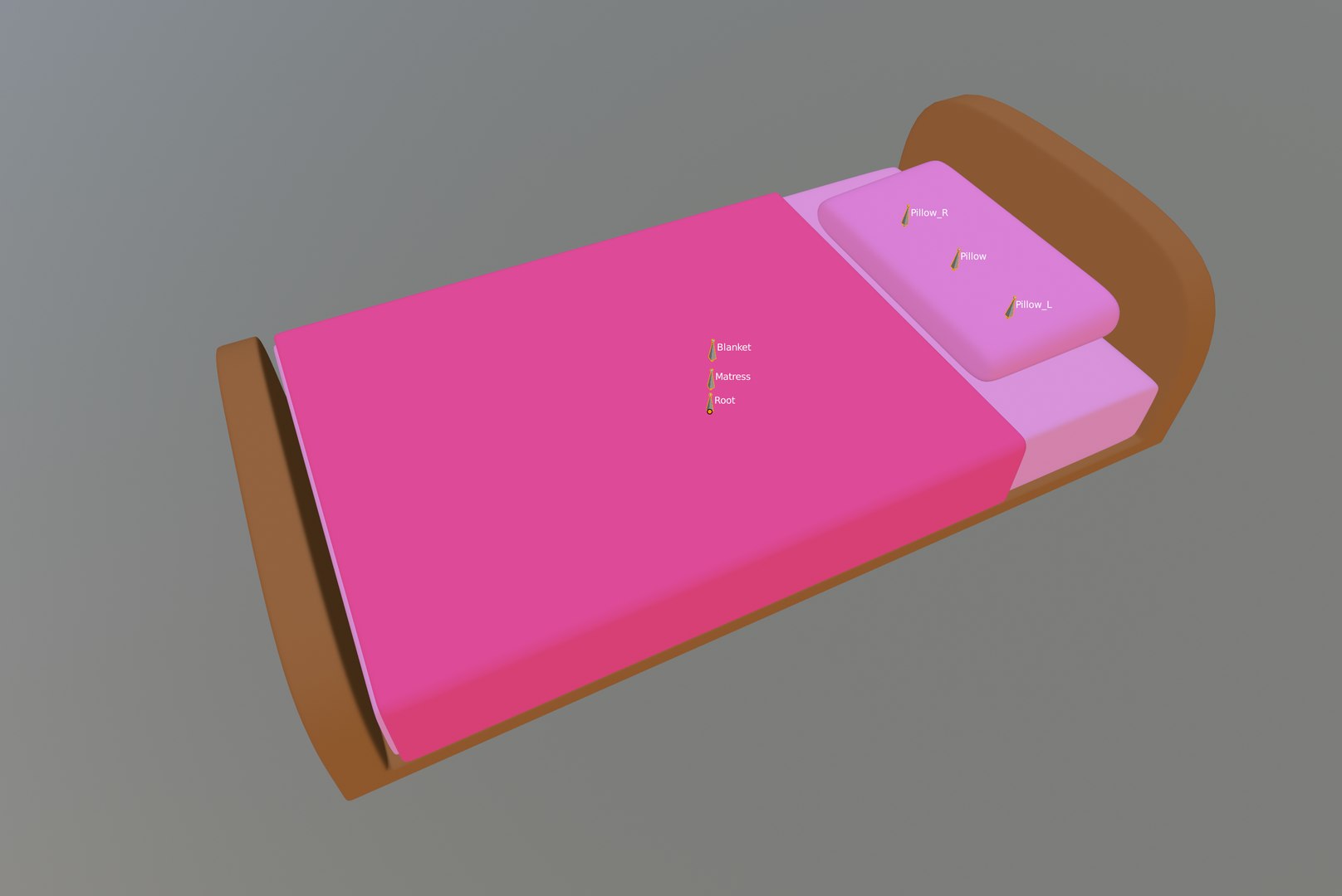 Bed Cartoon Toon Model - TurboSquid 1479080