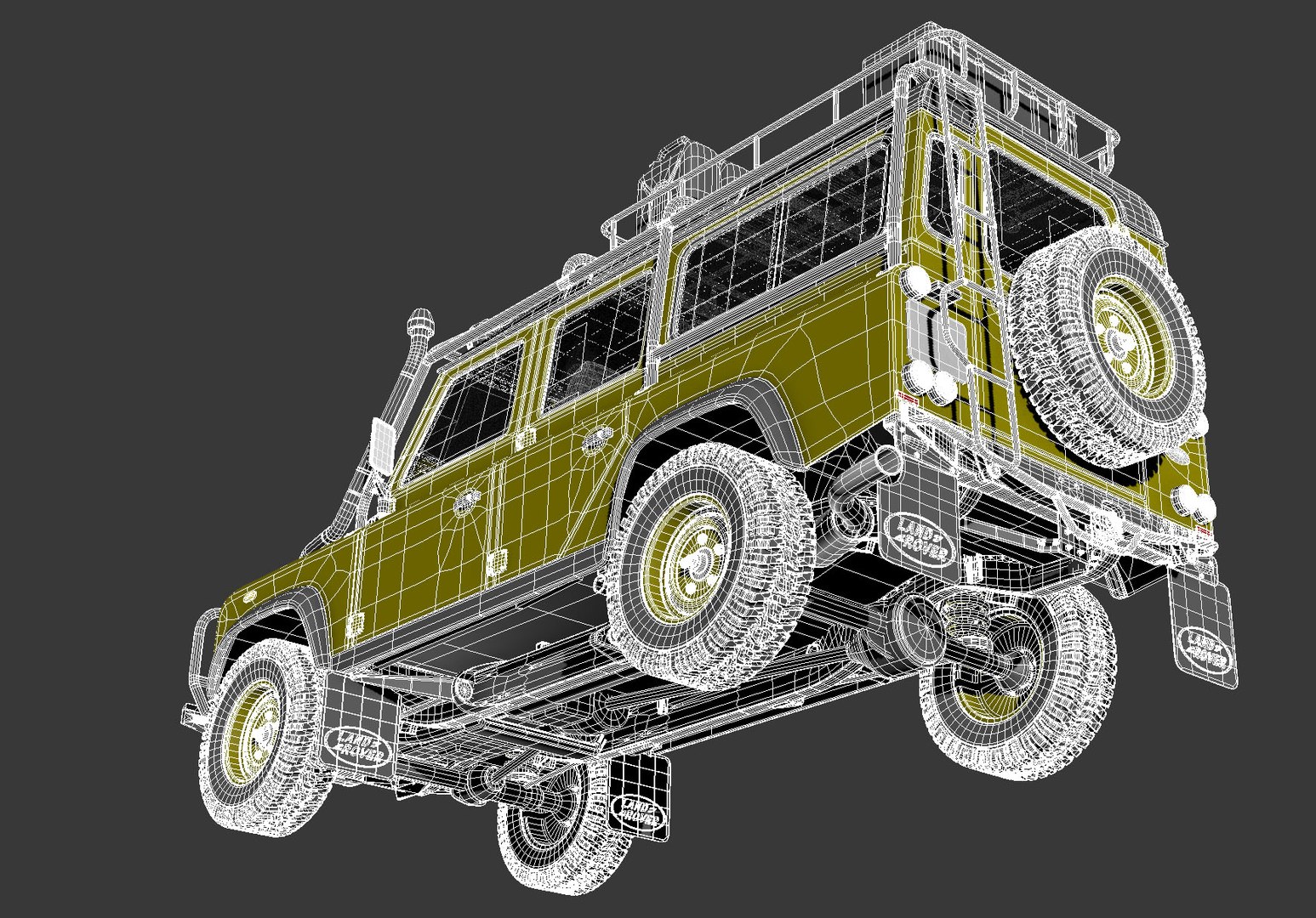 Land Rover Landrover Defender 3d Model