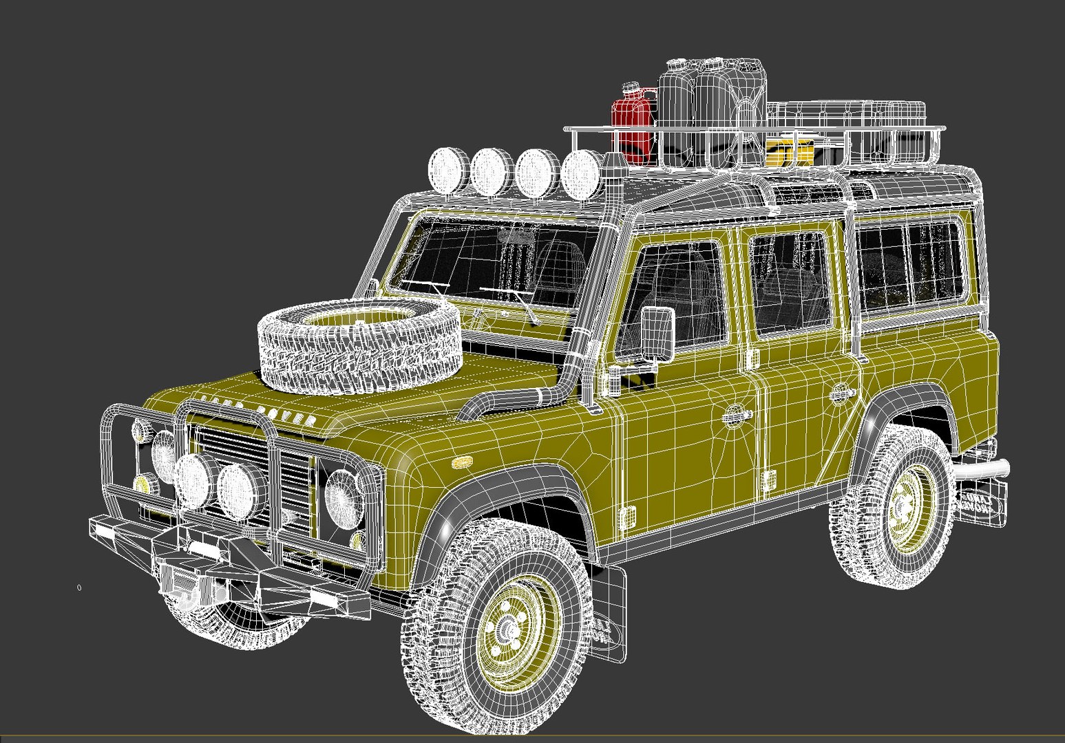 Land Rover Landrover Defender 3d Model