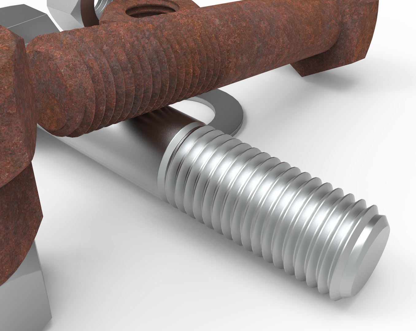 Nut Bolt Model - TurboSquid 1820223