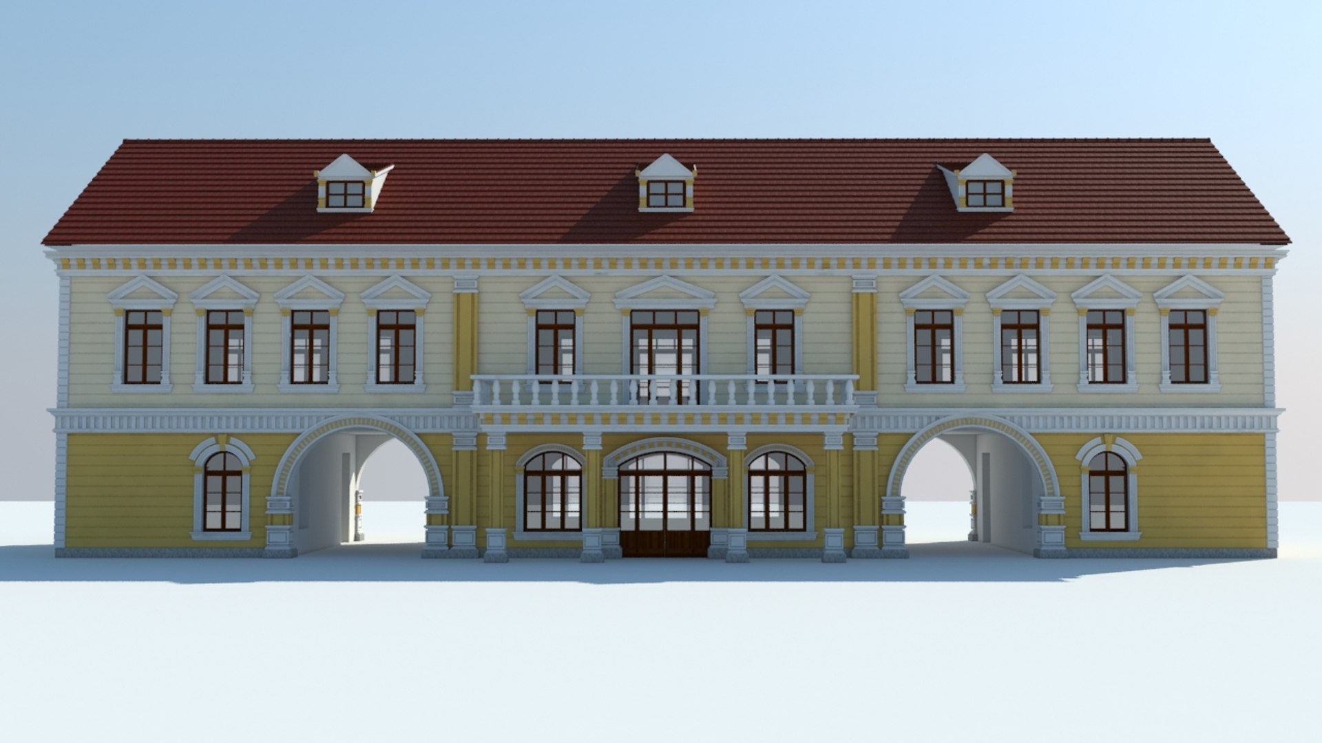 3d Classic Villa