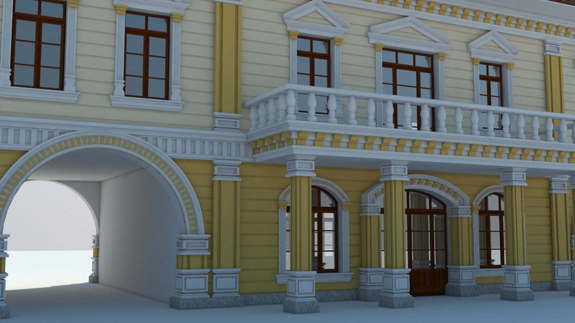 3d Classic Villa