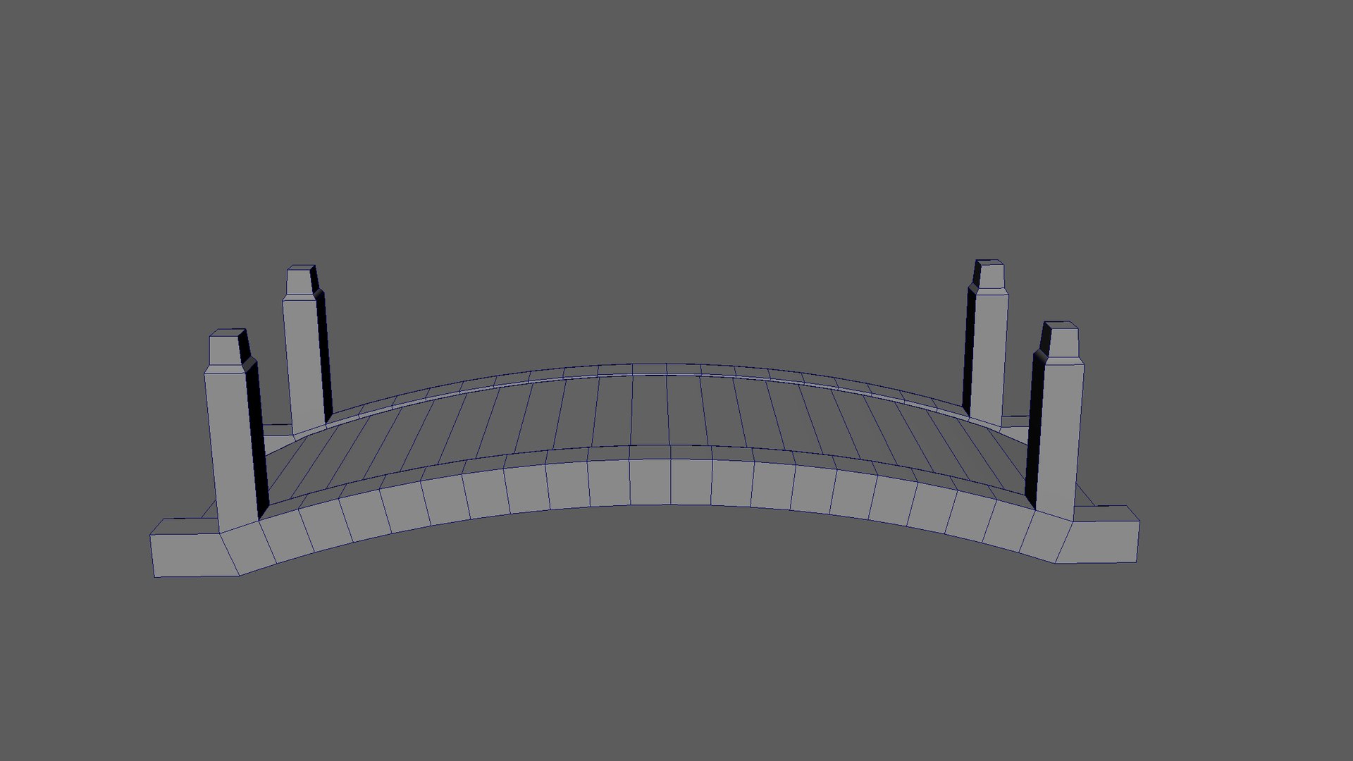 Free Simple Low Poly Bridge 3D - TurboSquid 2157493