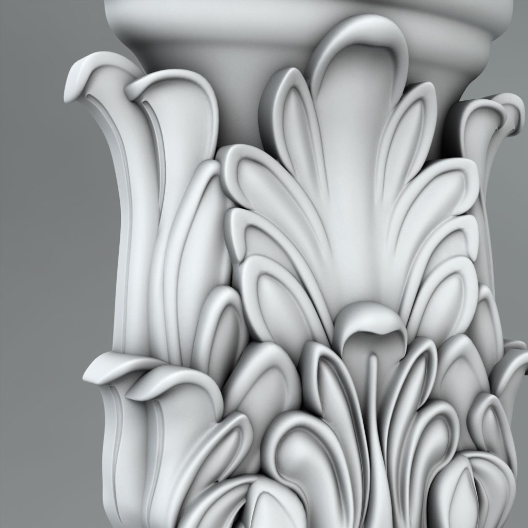 3d Classical Decoration Ornamental Model