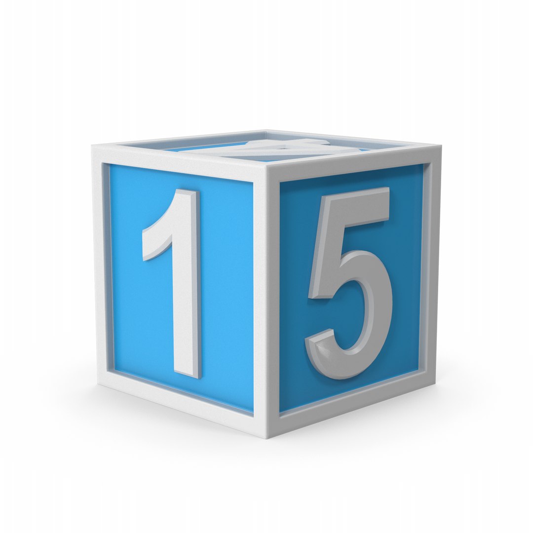 Number Cube 3D Model - TurboSquid 2241616